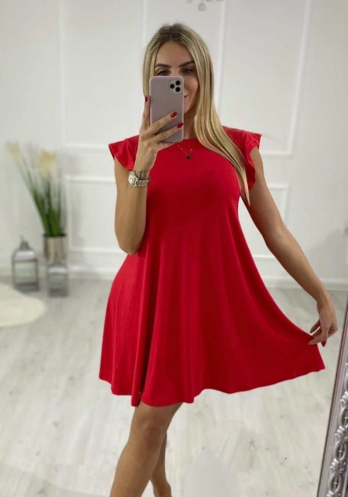 Obleka Paulinna, rdeča | Stormer.si